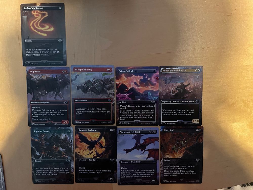 Lord of the rings, mtg, 9 scene cards (Gebraucht) in Zürich für CHF 1 – mit Lieferung auf ...