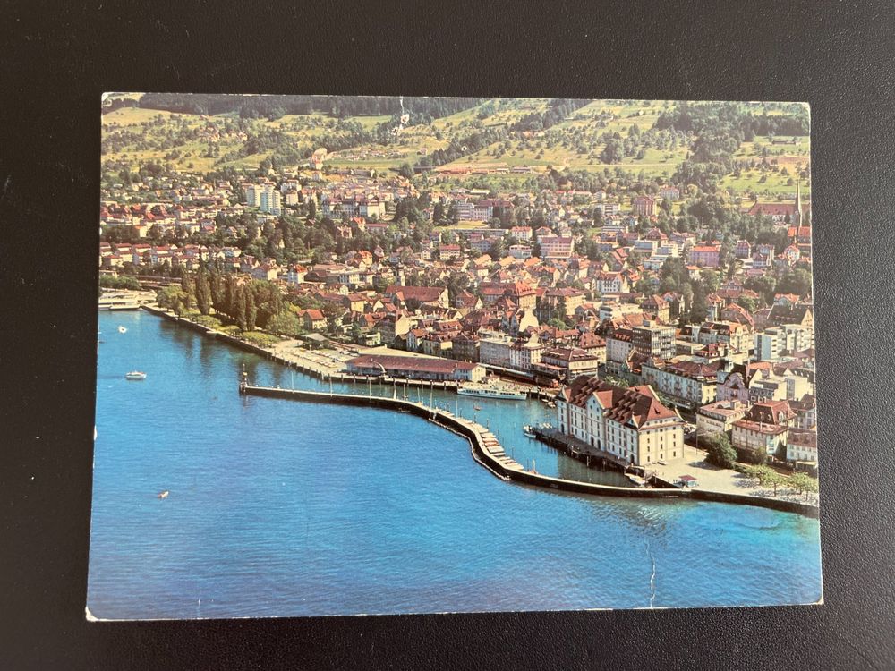 AK SG Flugaufnahme Rorschach mit Kornhaus und Bodensee (Gebraucht) in Thal für CHF 3 – mit ...