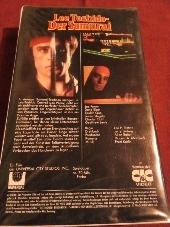 Lee Toshido - Der Samurai (USA 1979) CIC Video VHS 1147 (Gebraucht) in ...