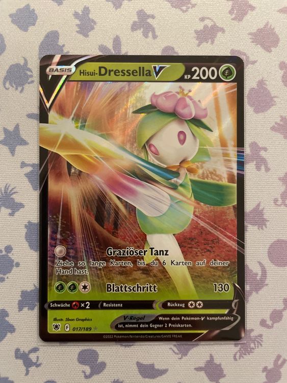 Hisui Dressella V 017/189 Holo - Pokemon Astralglanz DE (Neu (gemäss ...