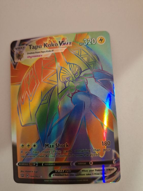 Pokémon Karte Tapu Koko Vmax Rainbow Rare (Gebraucht) in Obernau für ...