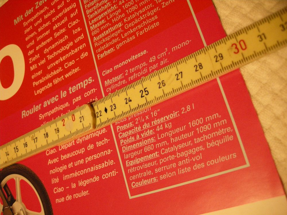 Ciao, Piaggio, Prospekt, Mofa (Neu (gemäss Beschreibung)) in Birmenstorf AG für CHF 8 – mit ...