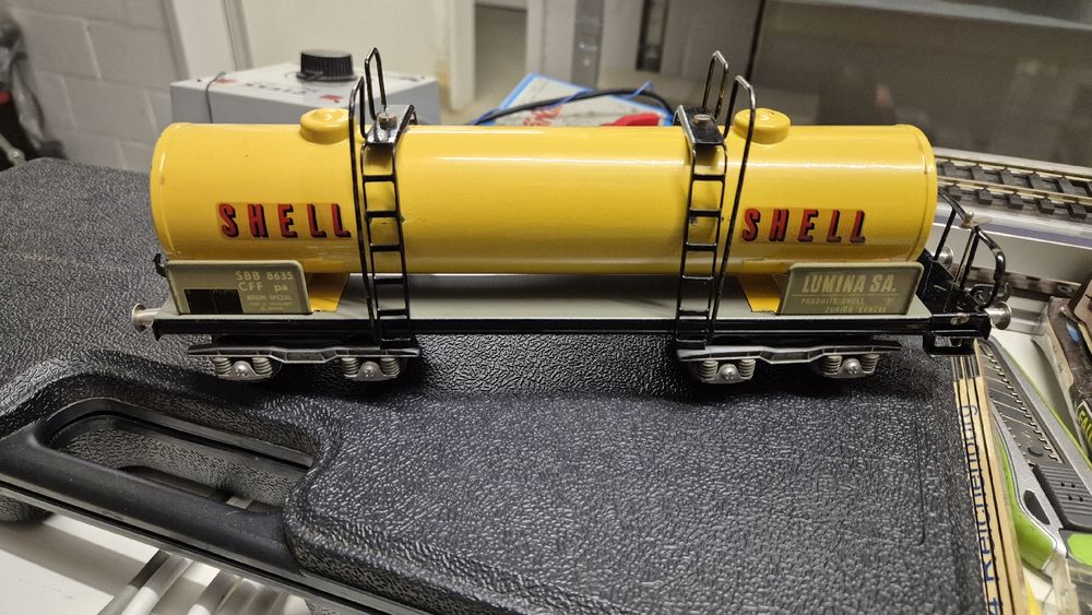 Shell Kesselwagen,Spur 0, vintage, guter Zustand, CH Model (Gebraucht ...