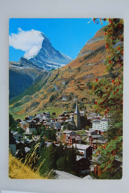 AK Zermatt mit Matterhorn 4477 m 1969 | Kaufen auf Ricardo