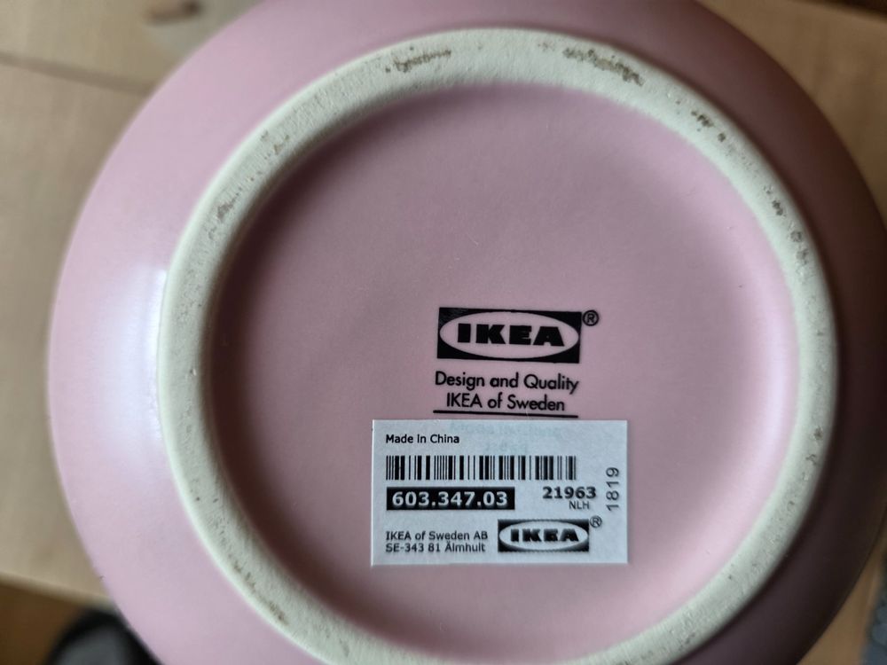 IKEA GRADVIS Vase lila Keramik schwer 23 cm (Gebraucht) in Walterswil ...