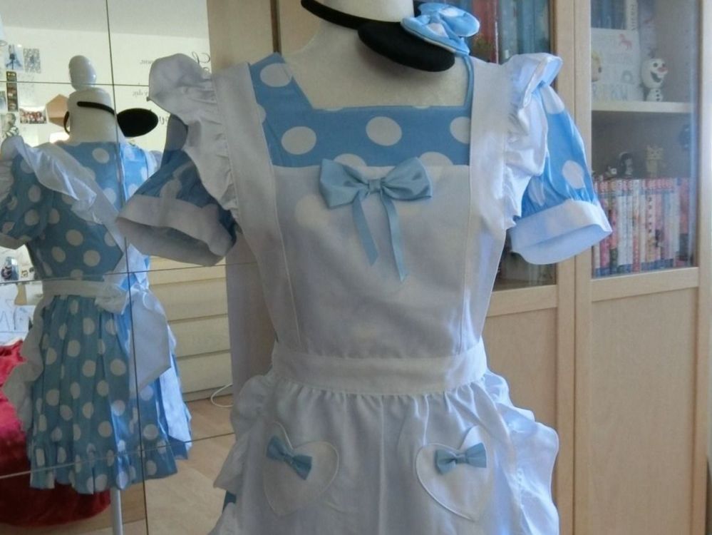 Minnie Mouse Maid Kleid Lolita Cosplay GEBRAUCHT (Nuovo e nell ...