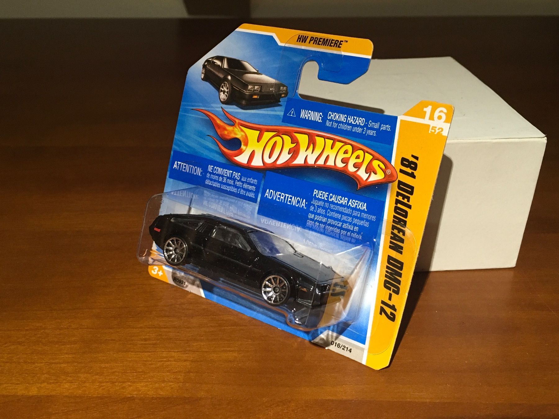 81’ DeLorean DMC-12 black 1/64 Hot Wheels 2010 HW Premiere (Neu (gemäss ...