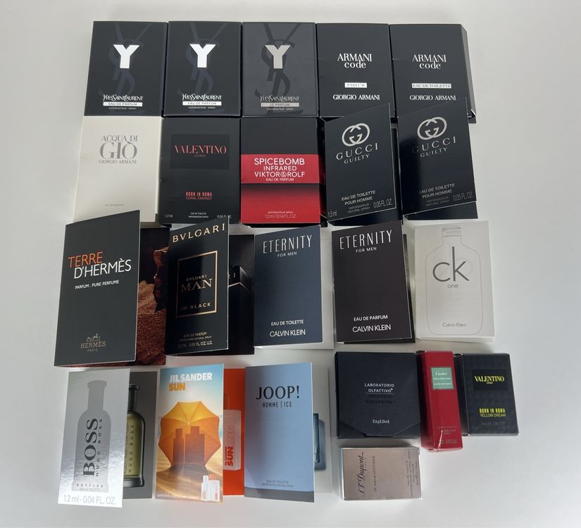 Luxus Parfüm Proben Set für Herren 22-teilig | Kaufen auf Ricardo