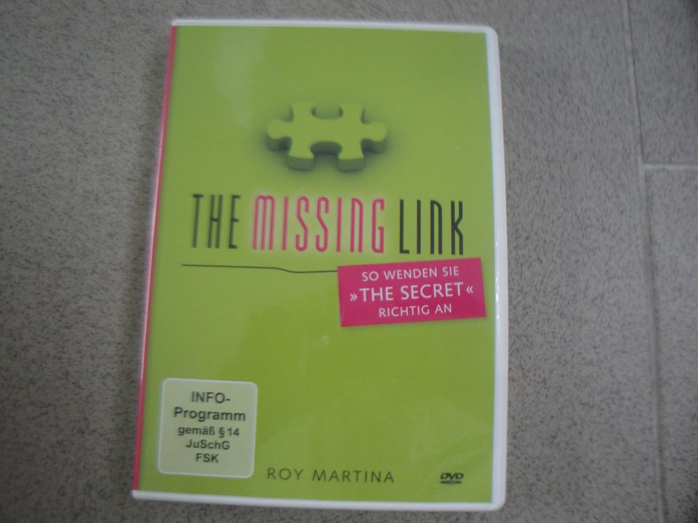 DVD The missing Link Roy Martina (Gebraucht) in Oberhofen TG für CHF 2.5 – mit Lieferung auf ...