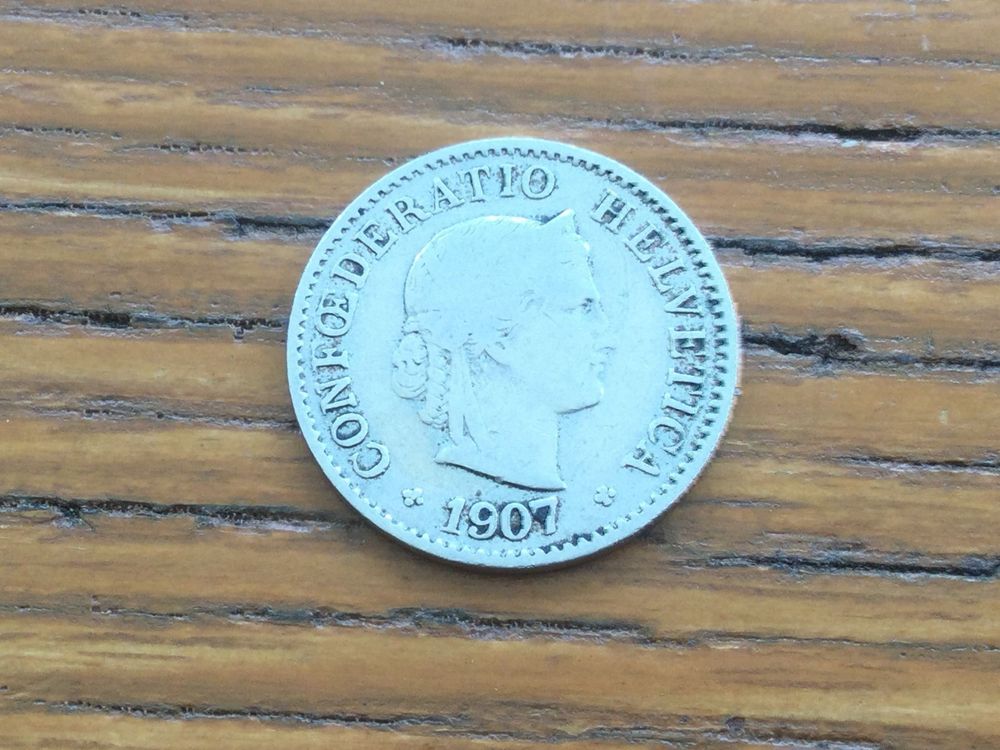 5Rp. 1907 (Gebraucht) in Riehen für CHF 2 – mit Lieferung auf Ricardo kaufen
