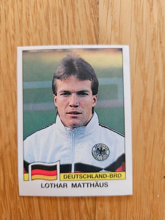 Panini Lothar Matthäus Allemagne / Kellogg's rare / Vintage | Kaufen ...