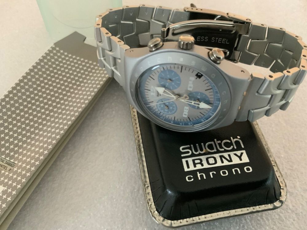 Swatch Irony Chrono HOARFROST Metall ungetragen - VINTAGE (Neu und originalverpackt) in Wettswil ...