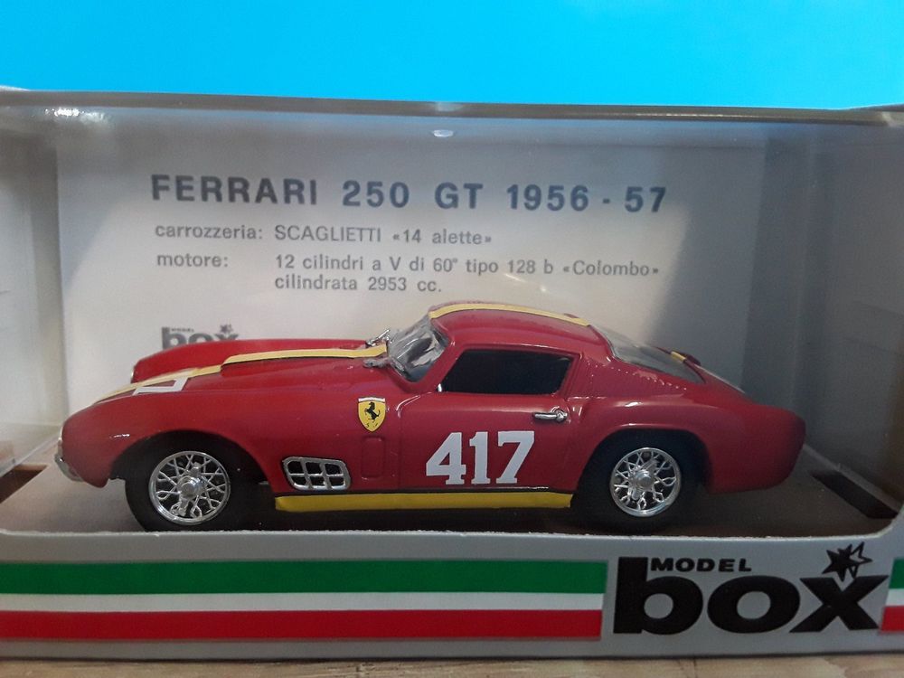 BOX-MODEL _ FERRARI 250GT COUPE _ Mille Miglia 1957 _ 1:43 | Kaufen auf ...