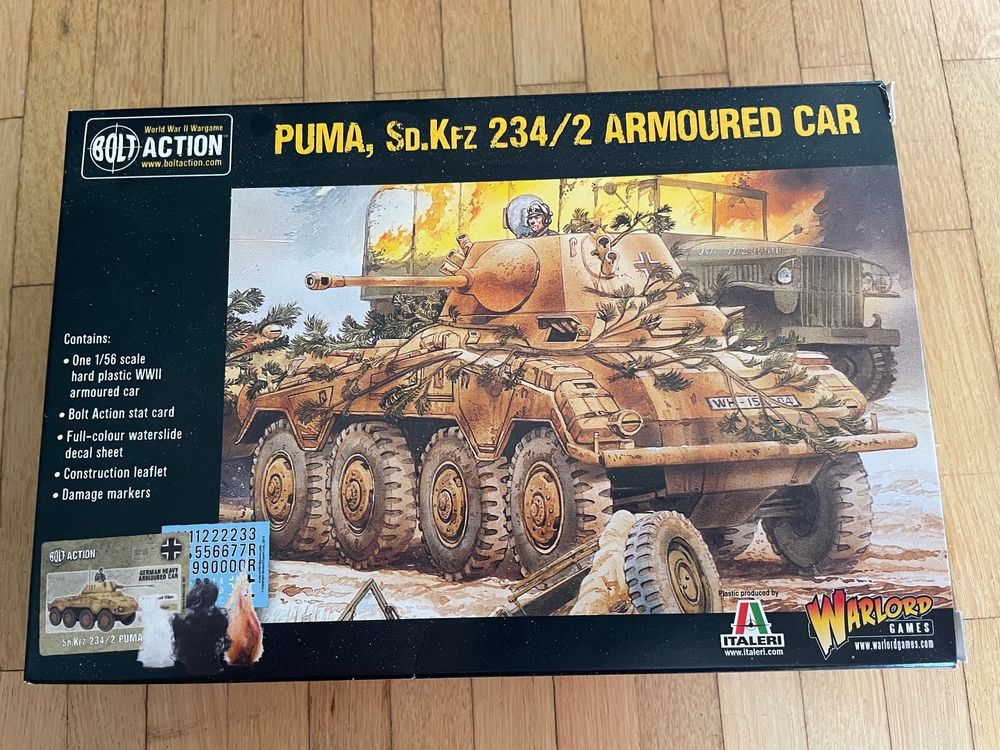BOLT ACTION - GERMAN ARMY- PUMA SD.KFZ 234/2 ARMOURED CAR (Neu (gemäss ...