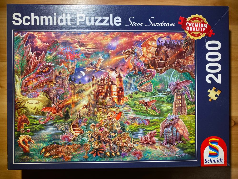 Schmidt Puzzle Drachenreich 2000 Teile Fantasy (Gebraucht) in ...
