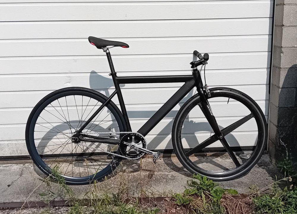 Fixie/single speed aluminium, Spinergy carbon front wheel (D'occasion ...