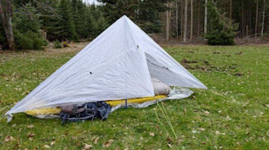 Zpacks Hexamid Pocket Tarp mit Bathhub Groundsheet - white (Neu (gemäss ...