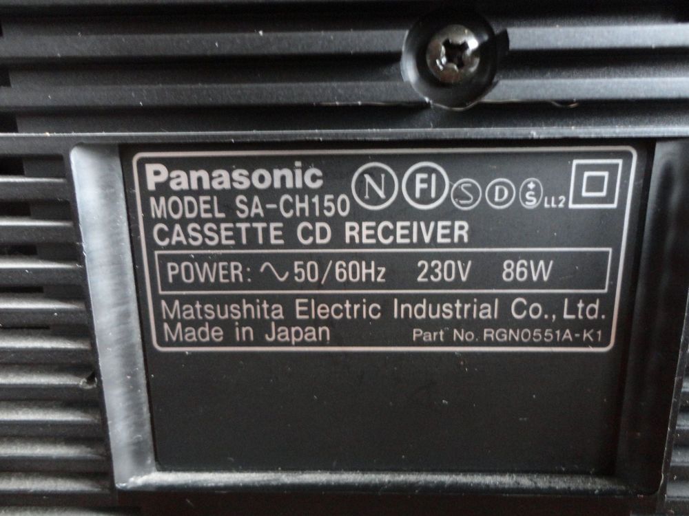 Stereoanlage Panasonic Model SC-CH150 (Defekt) in Belp für CHF 1 – nur ...