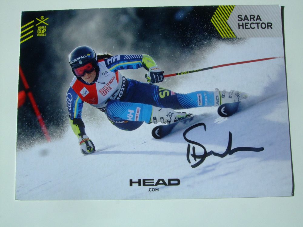 SARA HECTOR (SWE) SKISTAR HANDSIGNIERT TOP AK | Kaufen auf Ricardo