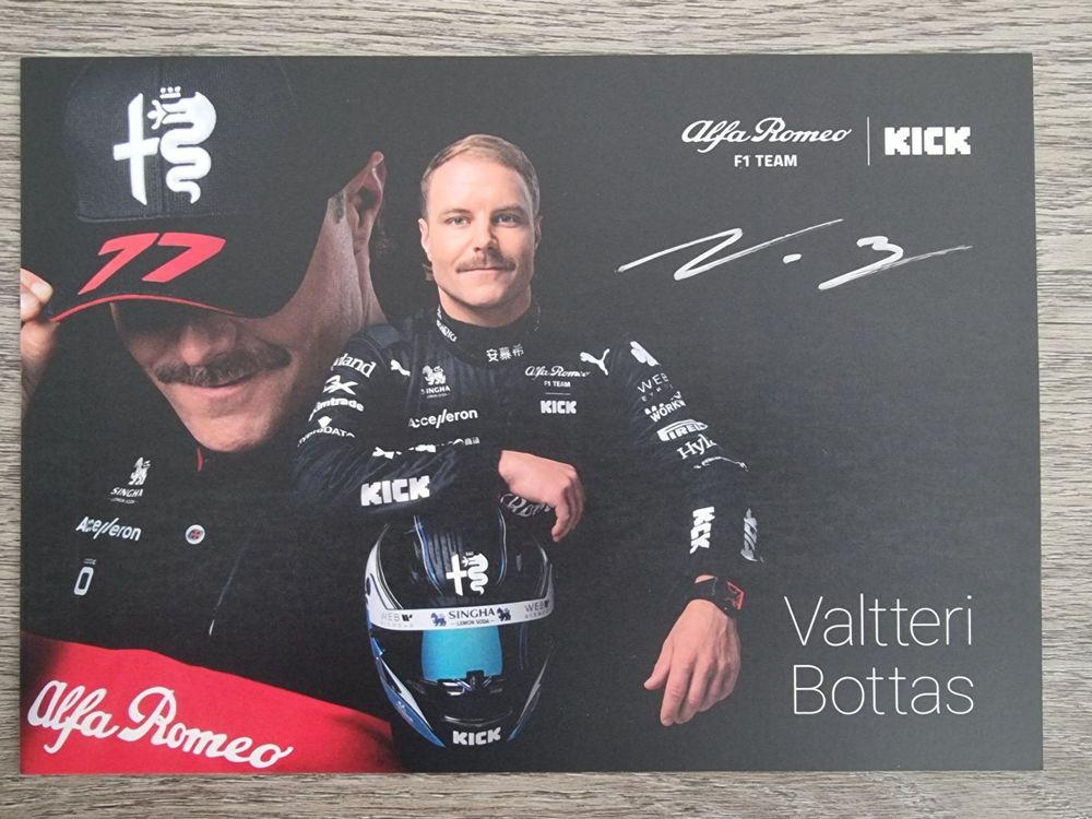 Autogrammkarte Valtteri Bottas Originalunterschrift (Neu (gemäss ...