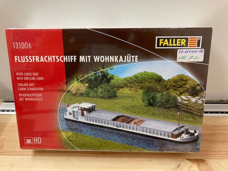 Faller HO 131006 Flussfrachtschiff mit Wohnkajüte | Acheter sur Ricardo