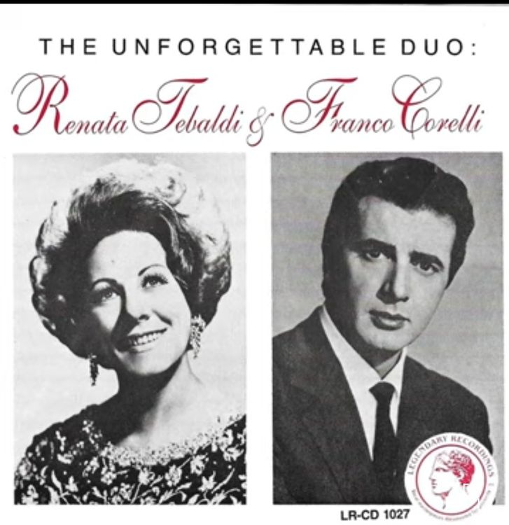 FRANCO CORELLI & RENATA TEBALDI. Recital 1CD Legato RARE! (Gebraucht ...
