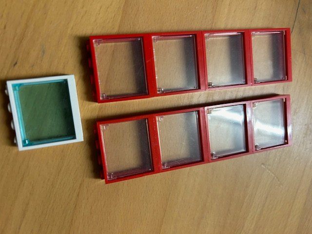 LEGO 9x Fensterrahmen 1x4x3 Kippfenster (60594/60603) (Gebraucht) in ...