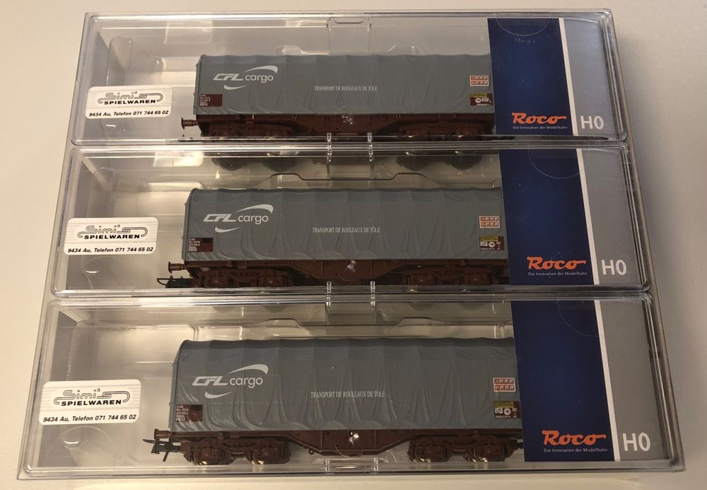 ROCO HO Schiebeplanenwagen-Set. NEU | Kaufen auf Ricardo