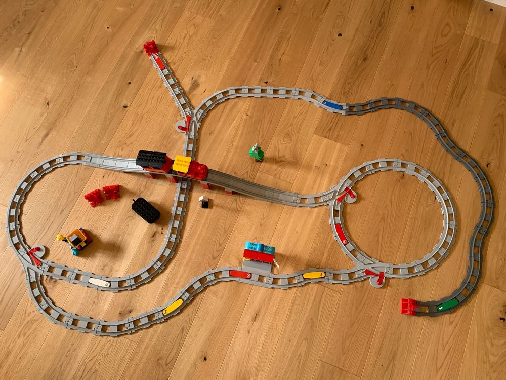 Lego Duplo Eisenbahn Dampfeisenbahn «Push & Go» grosses Set (Gebraucht ...