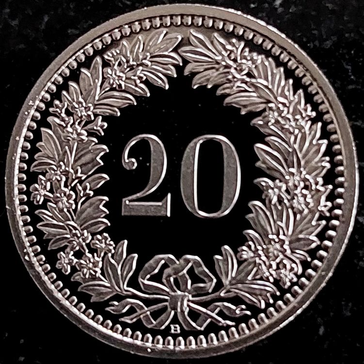 20 Rappen 2024 pp / aus Münzsatz / in einer Münzkapsel (Neu (gemäss Beschreibung)) in Arch für ...