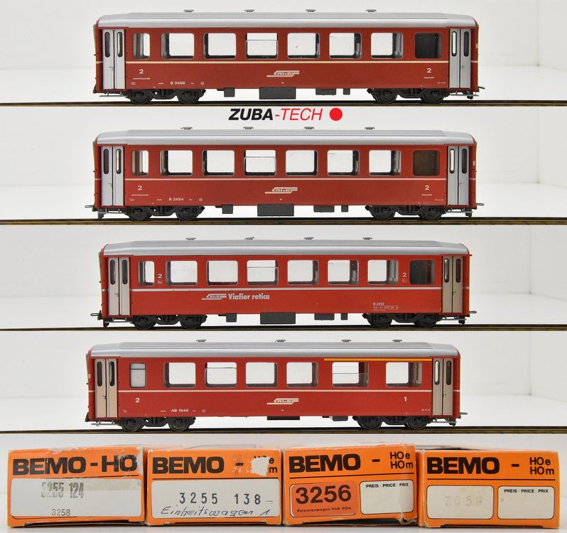 Bemo 4x Personenwagen der RhB, H0m GS mit OVP | Kaufen auf Ricardo