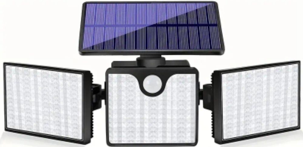 LED Solar Flutlicht mit Akku und Sensor - extrem hell (Neu und ...