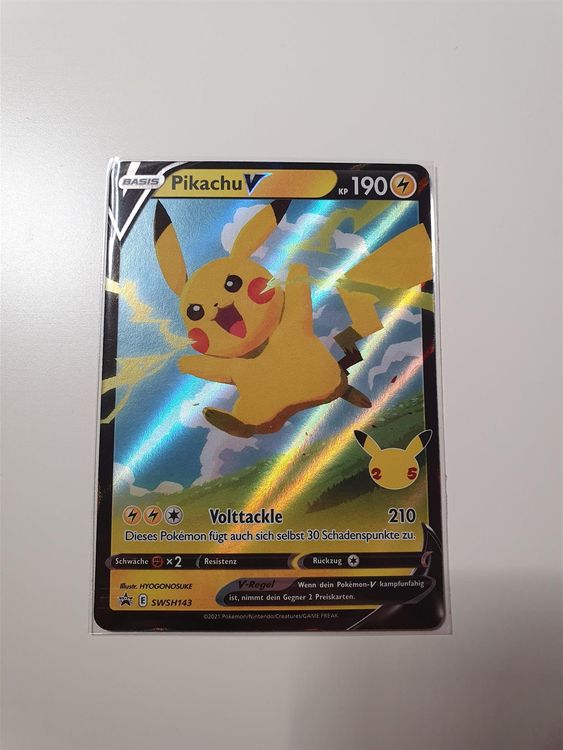 Pikachu V - SWSH143 Promo deutsch (Neu (gemäss Beschreibung)) in ...