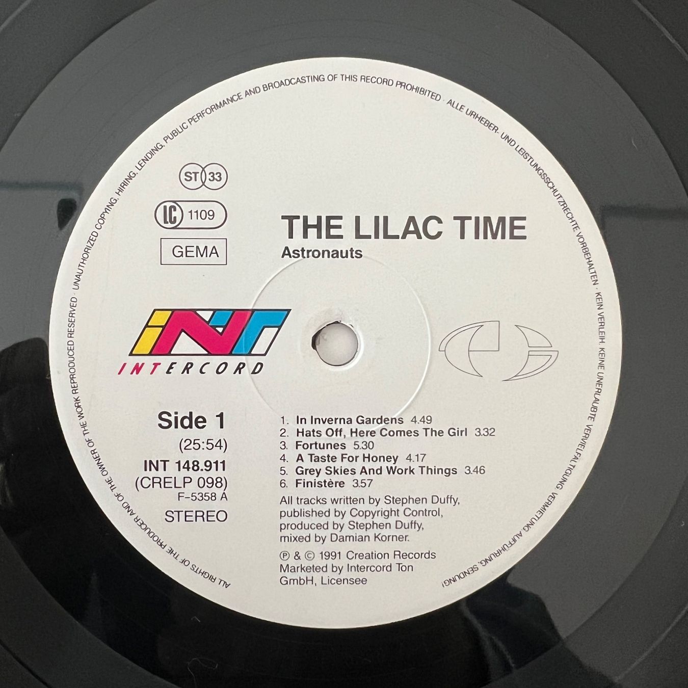 Lilac Time - Astronauts / 1. D-Press. 1991 - TOP (Gebraucht) in Gais ...