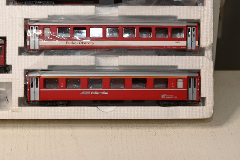 Bemo RhB /FO Set Lok + 4 Wagen mit OVP gem Fotos , läuft (Gebraucht) in ...