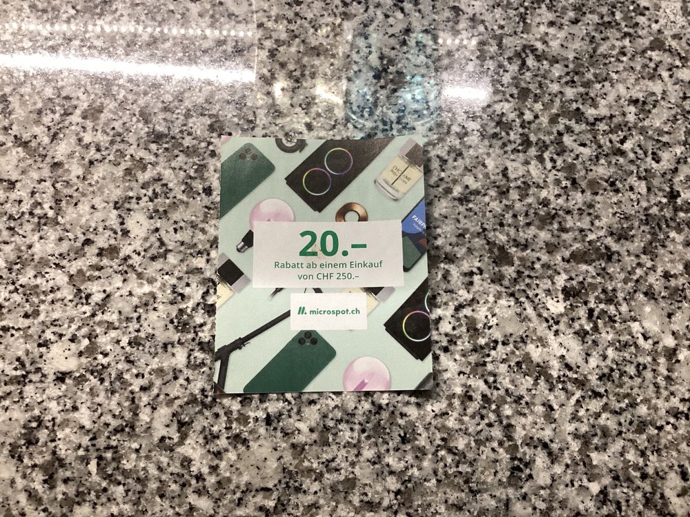 Microspot Gutschein für CHF 20.- Rabatt Code ab CHF 250 (Neu (gemäss Beschreibung)) in Glarus ...