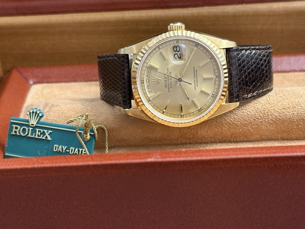 Rolex Day Date 18238 36mm 18k YG inkl. Box (Gebraucht) in Bäch SZ für ...