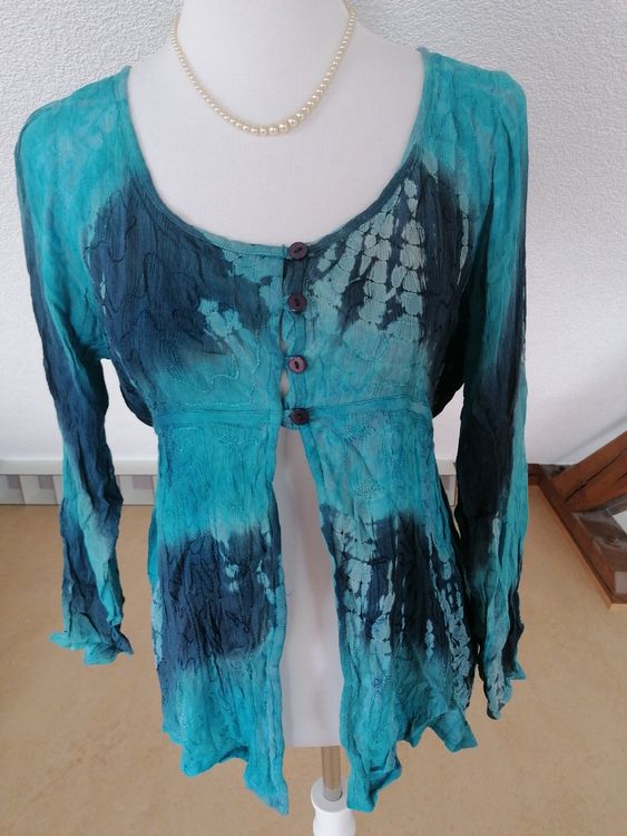 Boom Baba Blusentunika Turquoise Batik free size (Neu (gemäss ...