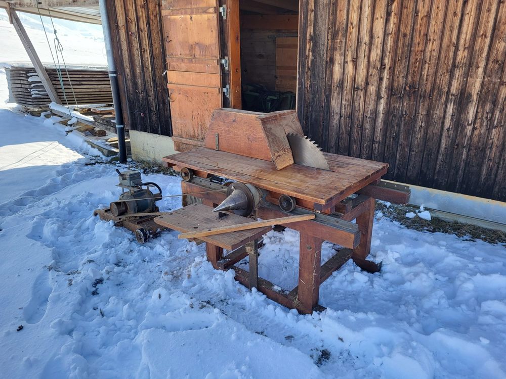 Säge Kreissäge Fräse mit Brennholz Spalter (Gebraucht) in Weissbad für ...