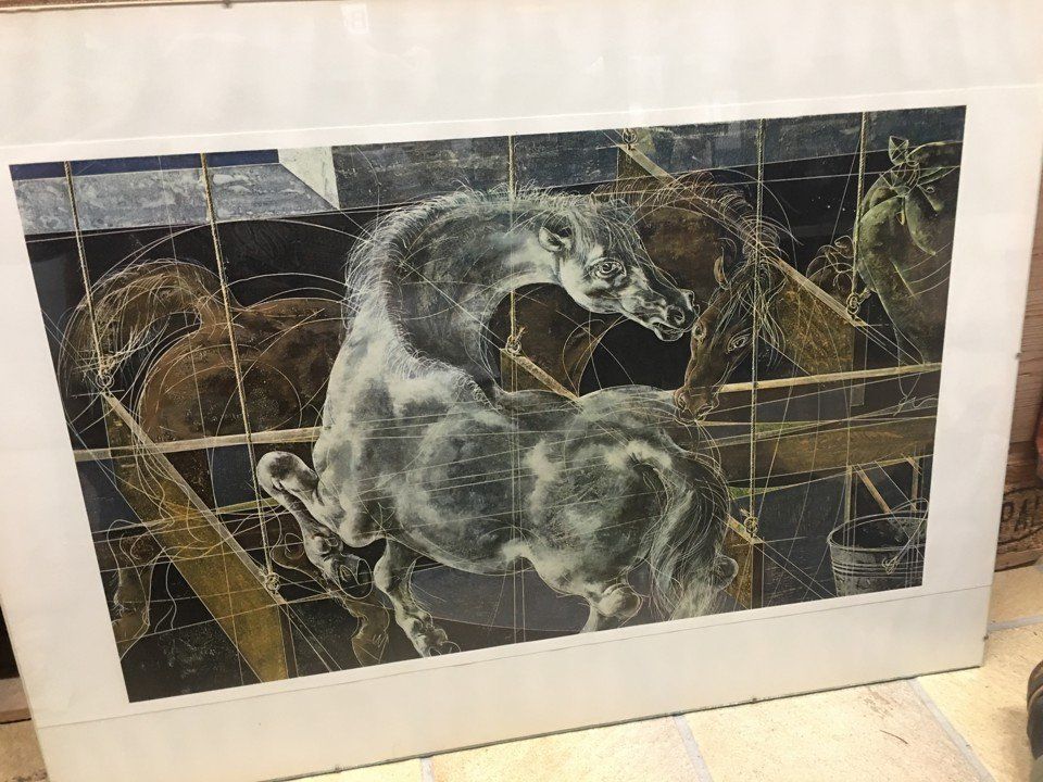 Hans Erni Lithographie - Pferd bzw. Pferde 2 (Gebraucht) in Aarau für CHF 200 – nur Abholung auf ...