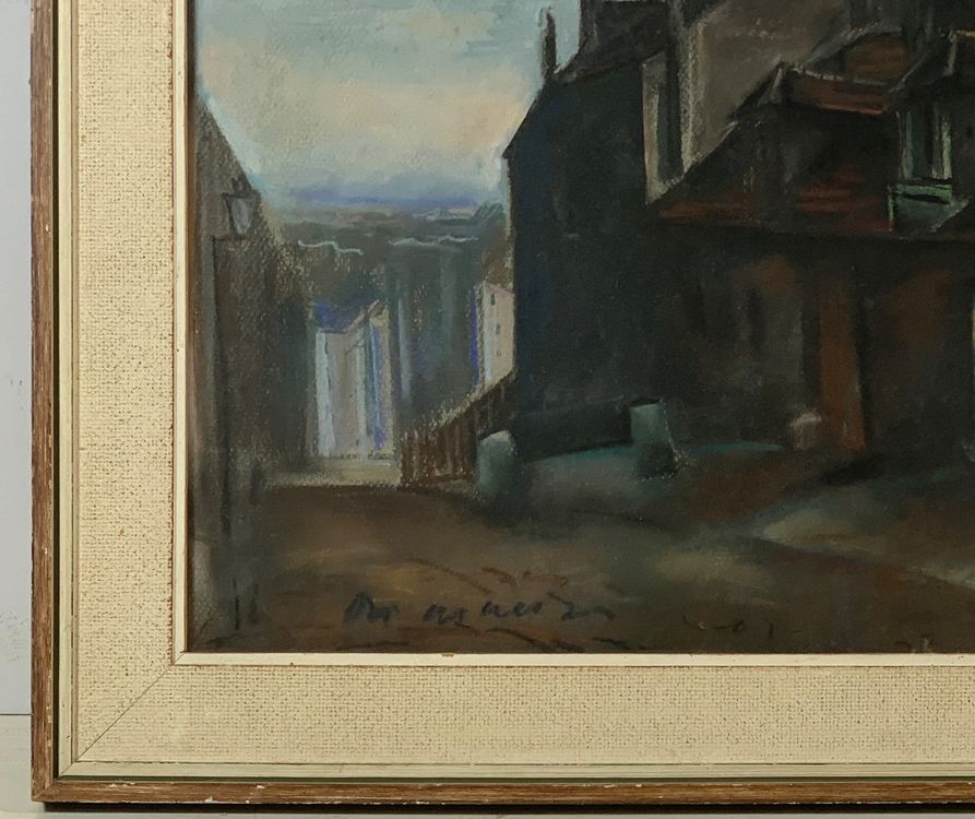 Octave Matthey (1888-1969) Pastell Strassenszene Paris | Kaufen auf Ricardo