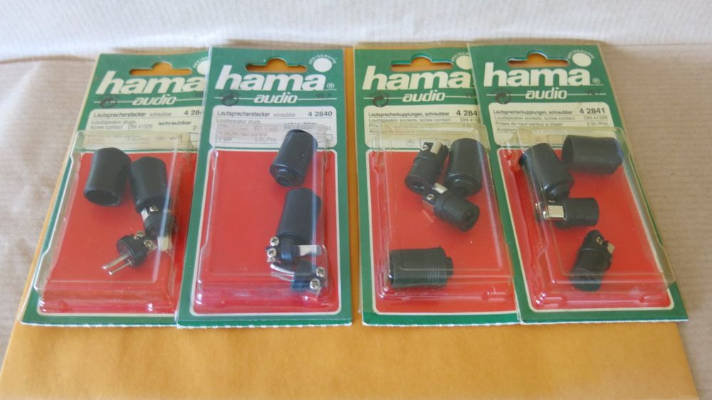 HAMA Lautsprecherstecker Schraubbar Din 41529 42840/42841 (Neu (gemäss ...