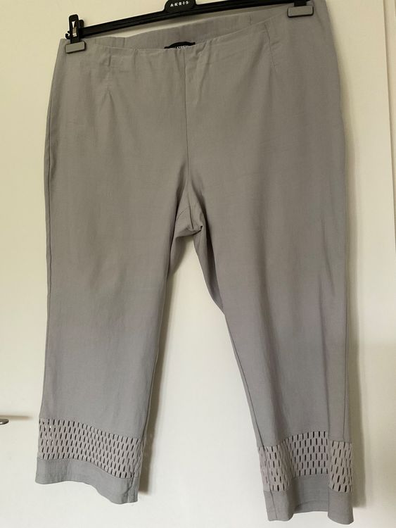 DORIS STREICH Stretch Hose Gr 50 hellgrau (Neu (gemäss Beschreibung ...