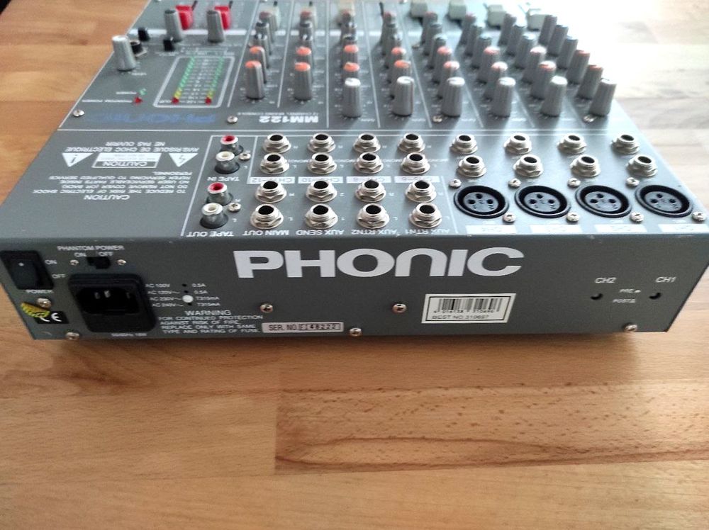 Phonic 12 Kanal Mischpult MM122 (Gebraucht) in Biel/Bienne für CHF 50 ...