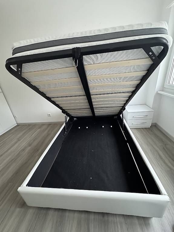 Letto 1 piazza 1/2 con contenitore + materasso memory foam (D'occasion ...