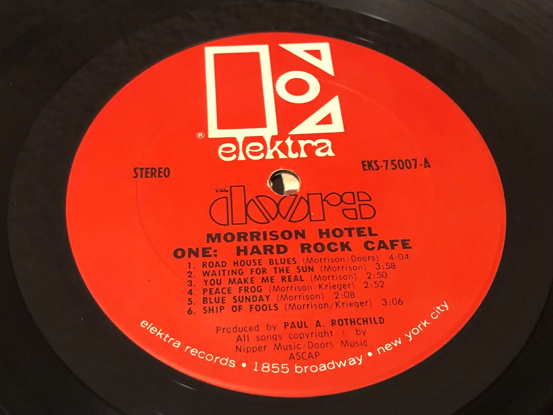 THE DOORS - MORRISON HOTEL LP ORIG USA 1970 ELEKTRA (Gebraucht) in ...