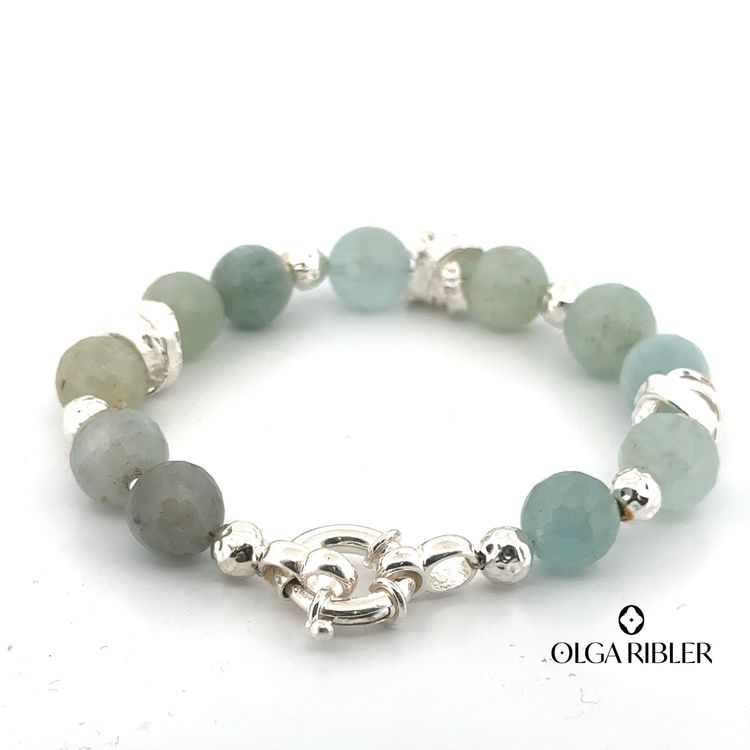 Silberarmband by Olga Ribler Aquamarin (Neu (gemäss Beschreibung)) in ...