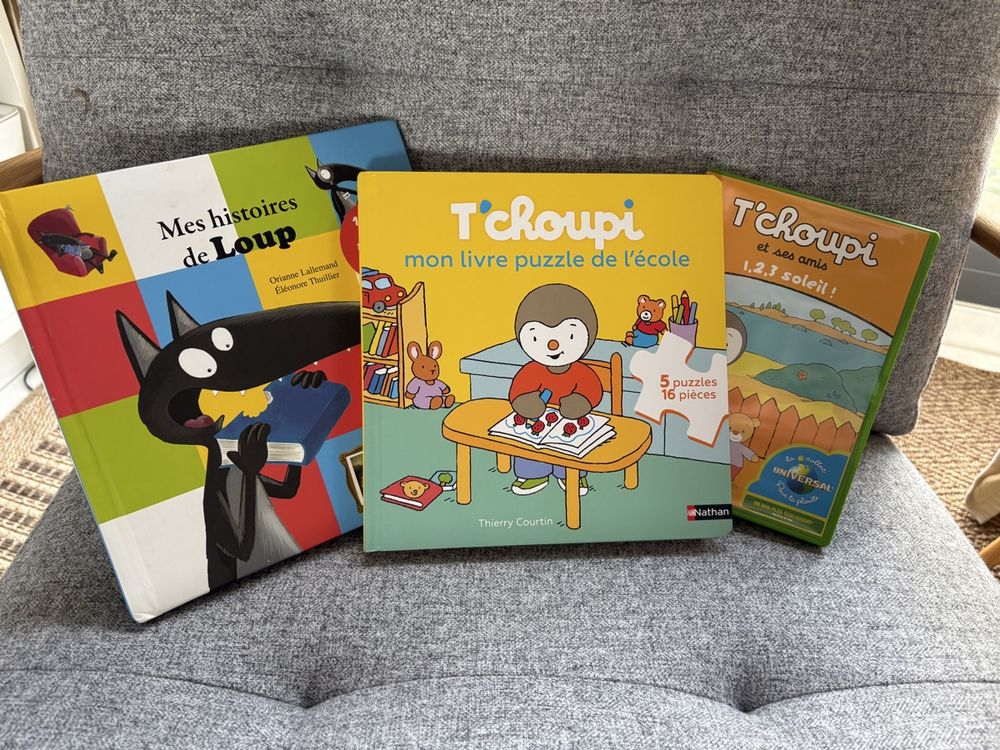 Lot de 2 livres et 1 DVD : Tchoupi et histoires de Loup (D'occasion) à ...