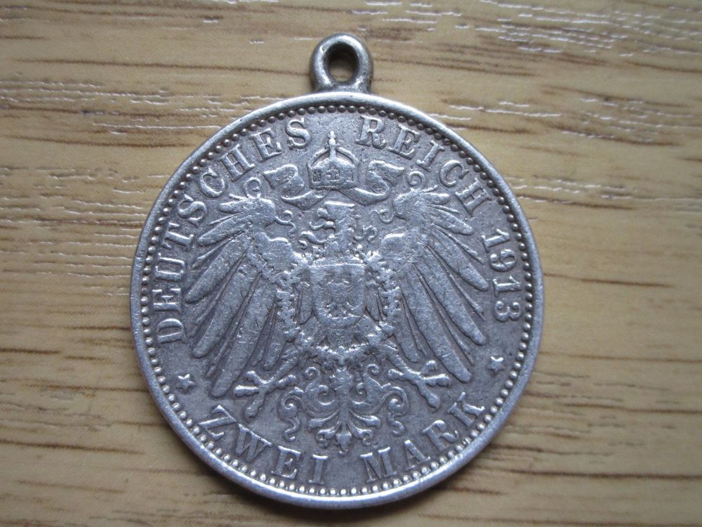 2 Mark Deutsches Reich 1913 A Anhänger | Kaufen auf Ricardo