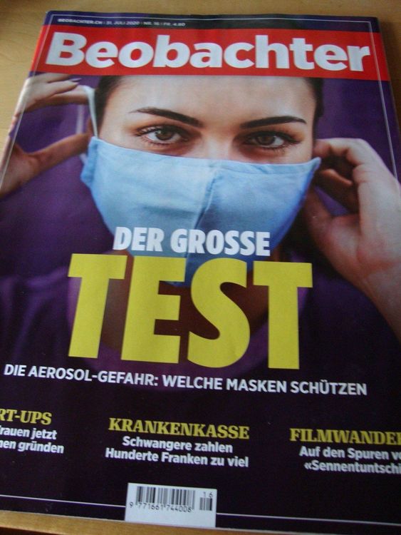 Beobachter 31. Juli 2020 (Gebraucht) in Zürich für CHF 1 – mit ...
